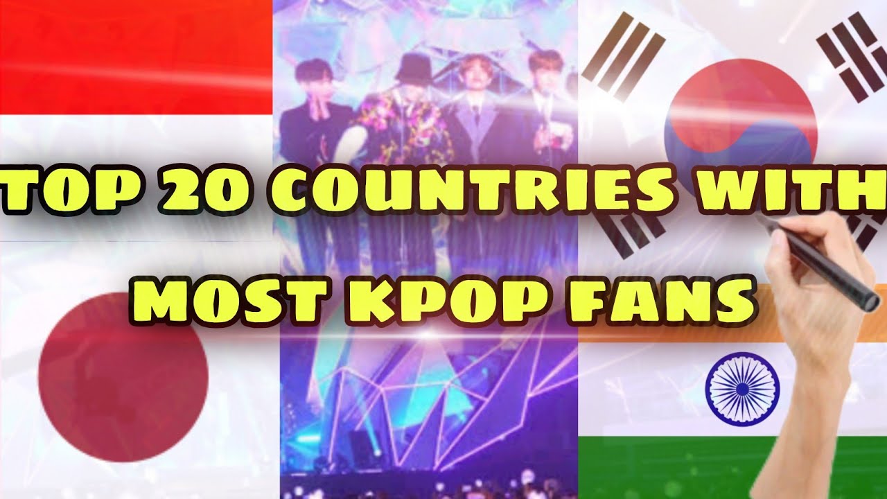 top 20 countries with most kpop fans || k-pop stan (top-5)|| k-pop edit ...