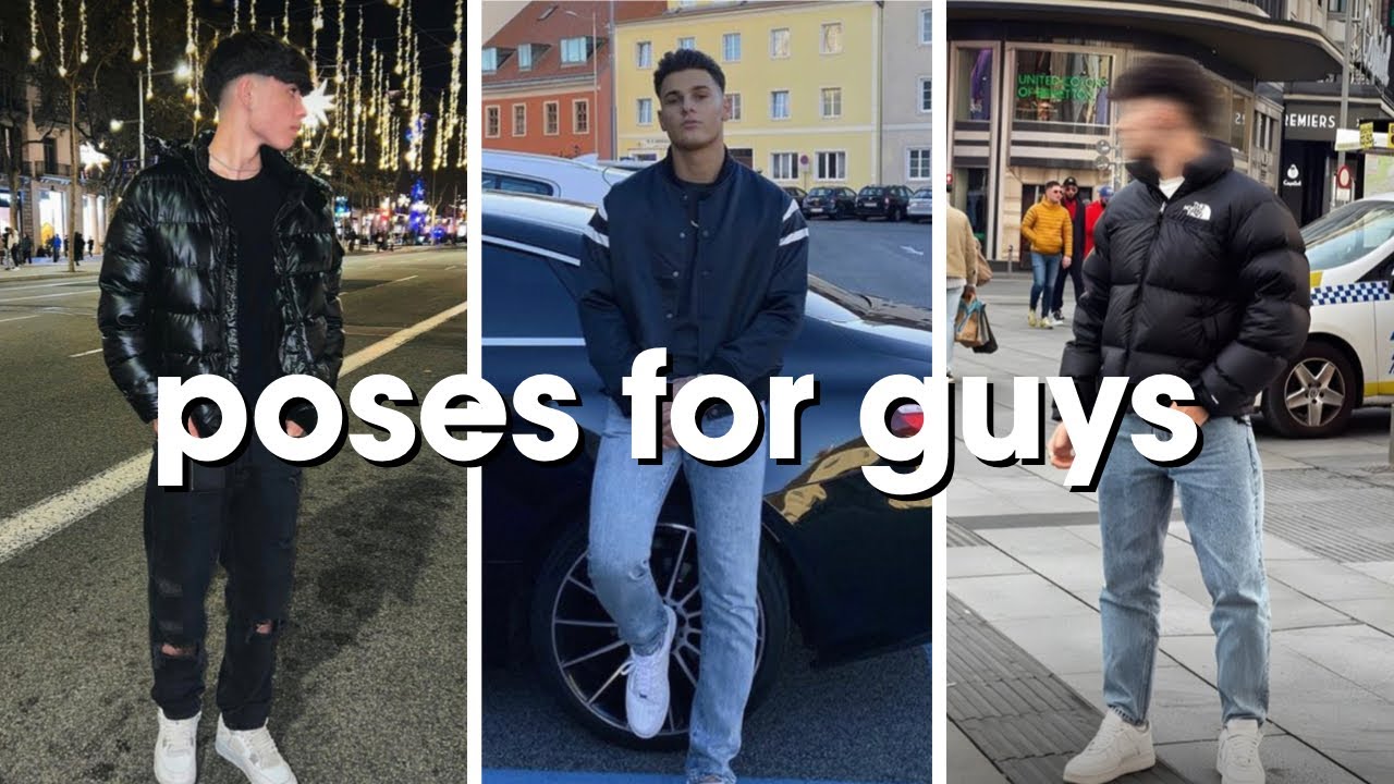 How to pose for photos as guy - YouTube