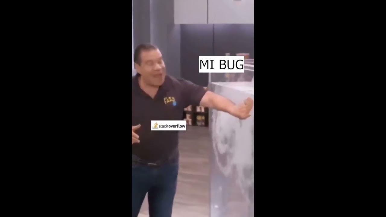 MI BUG VS STACKOVERFLOW (meme de programacion) - YouTube