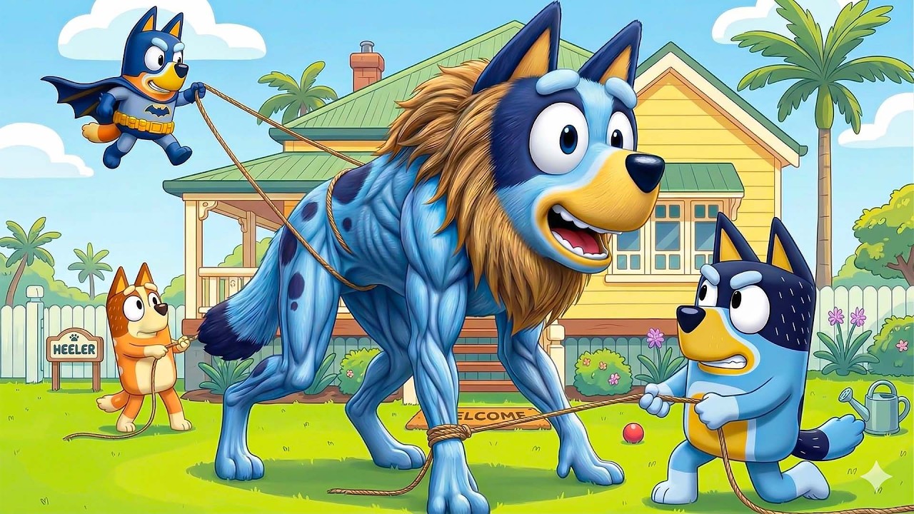 Bluey & Bingo Explore the Giant Green Planet! 🪐😲 Space Adventure ...