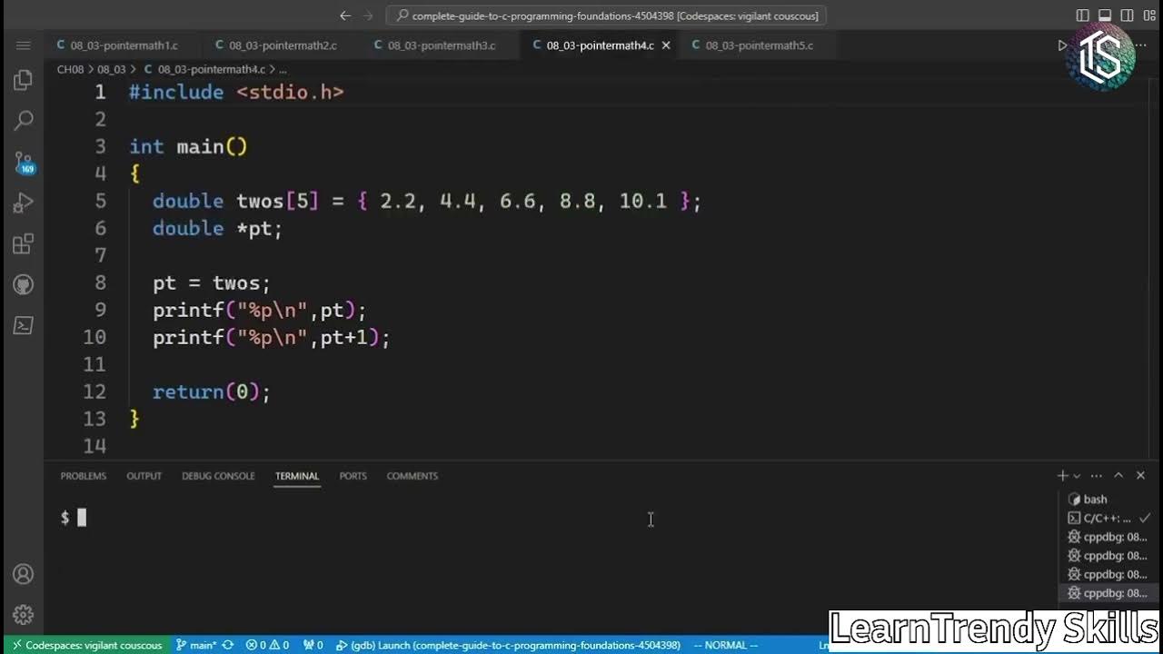 🧮 Doing Pointer Math in C | Mastering Memory Arithmetic - YouTube