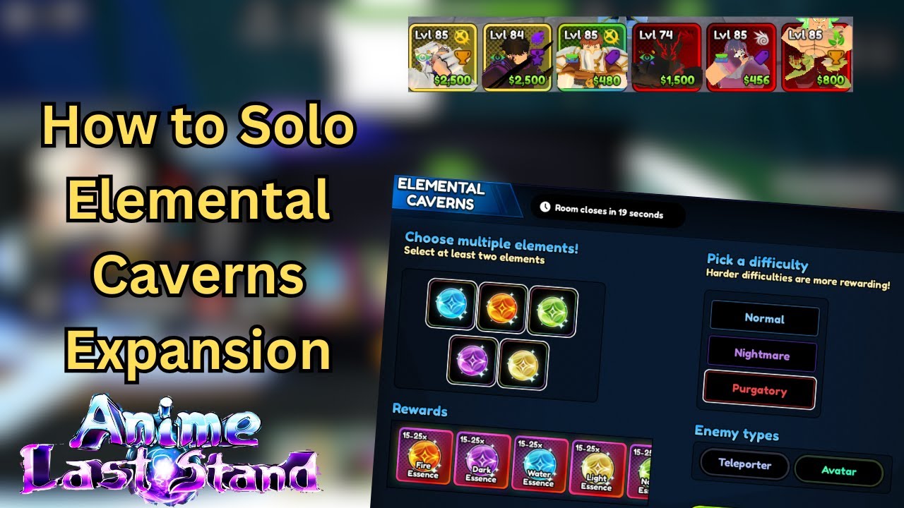 How to Beat Elemental Cavern Expansion Effortlessly! I Anime Last Stand ...