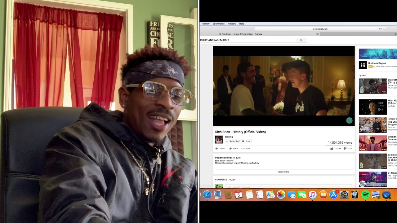 RICH BRIAN - HISTORY - REACTION VIDEO #88RISING - YouTube