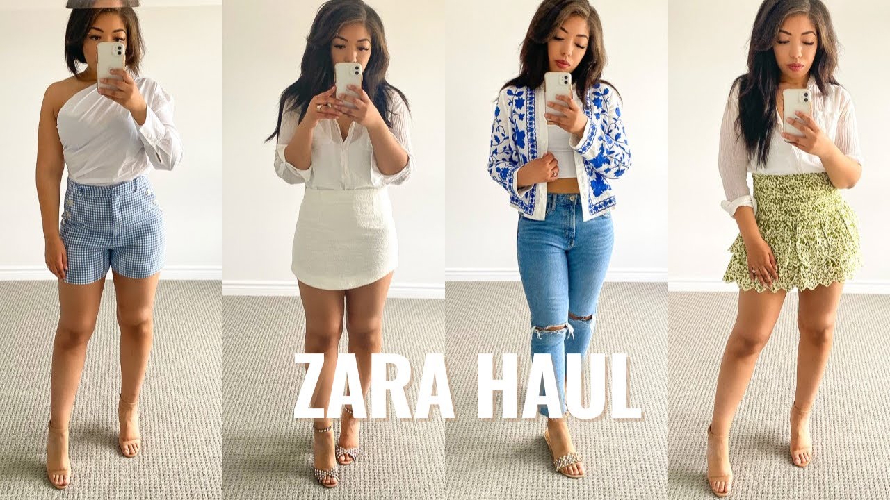 ZARA SPRING/SUMMER HAUL & TRY ON | SPRING LOOKBOOK 2021 + 7 Outfit of ...