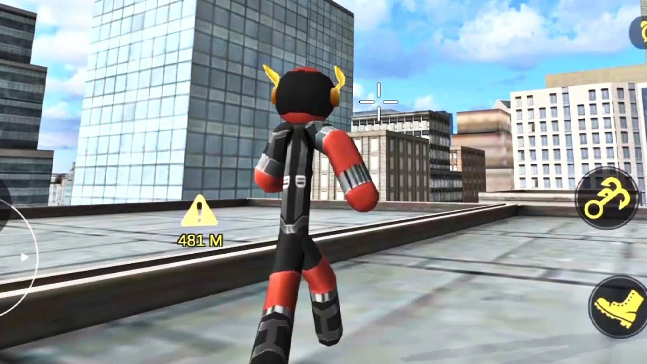 Stickman Rope Hero #2 - Android Gameplay - YouTube