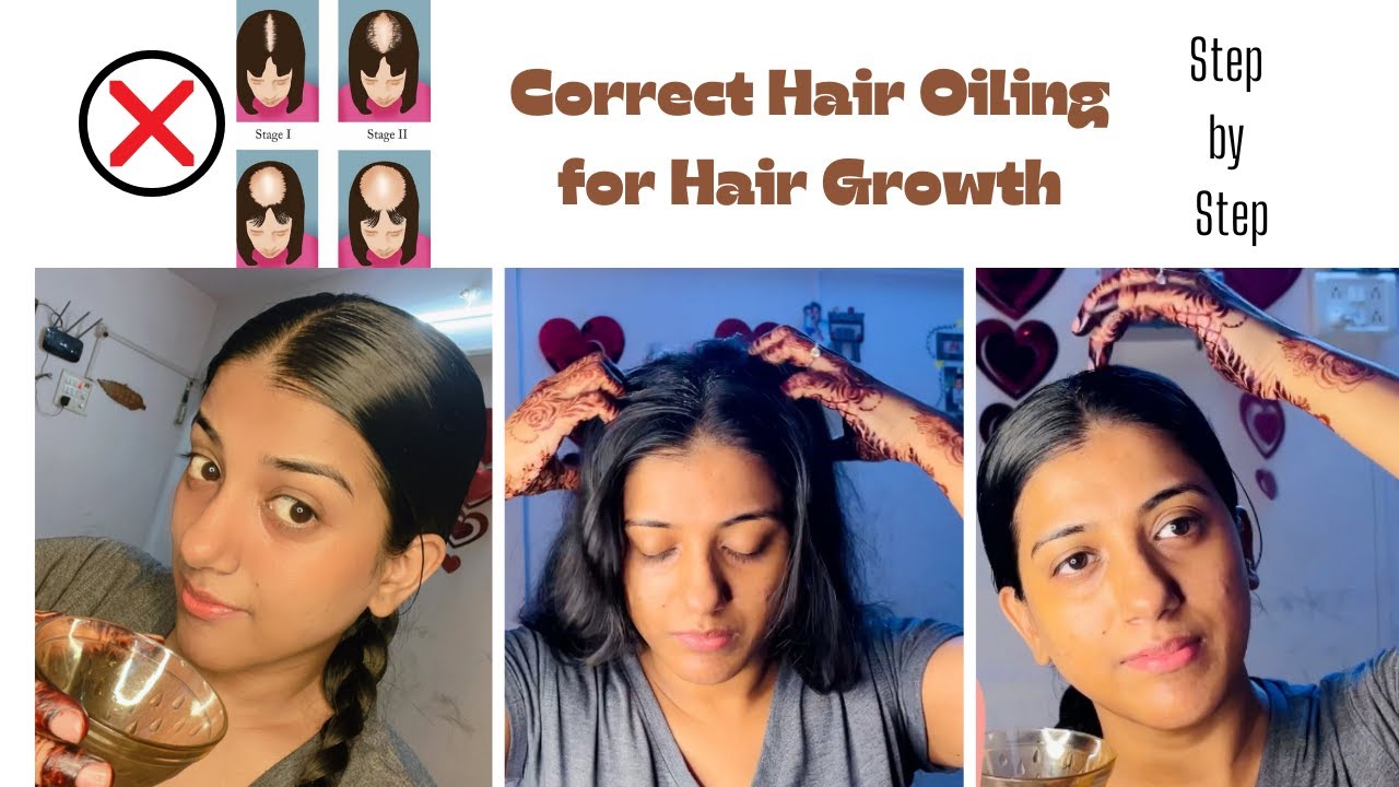 Winter Hair Oiling Routine for Strong Hair || Step by Step Hair Oiling ...