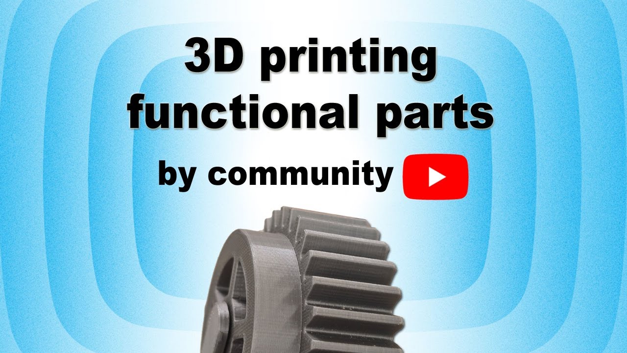 3D printing functional parts, submitted by community - YouTube