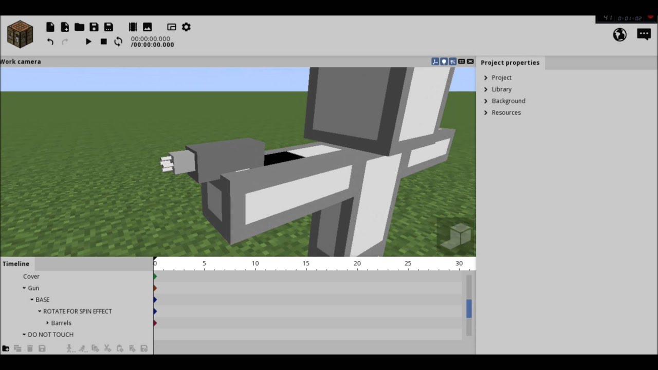 Mine imator gun pack model - padret