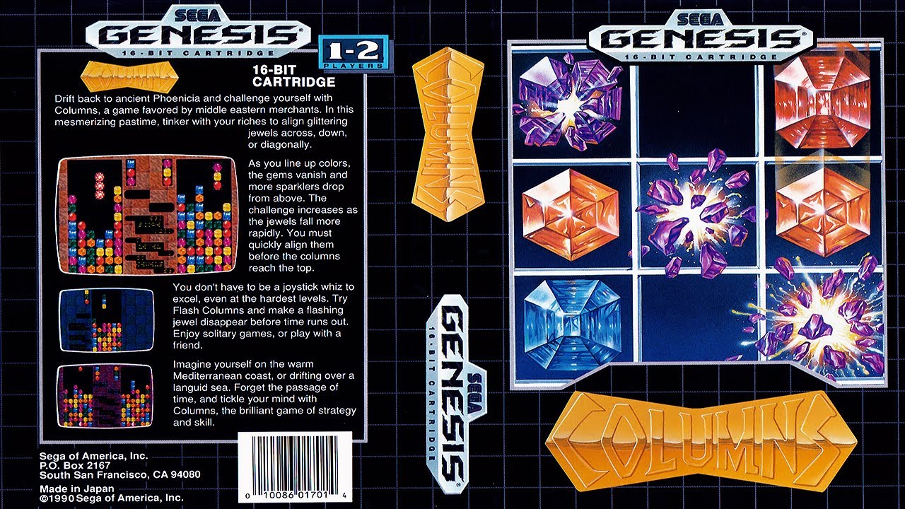 Genesis (004) Columns (1990) Longplay (Sega) - YouTube