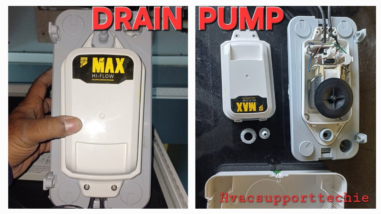 Aspen Drain Pump Hi-Flow हिंदी aur اردو mein. . #hvacsupporttechie # ...