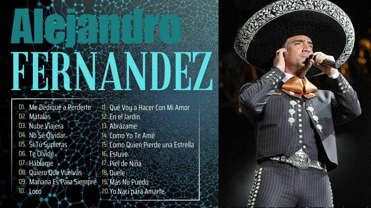 Vicente Fernandez y Alejandro Fernandez - Rancheras |Las 10 Grandes ...