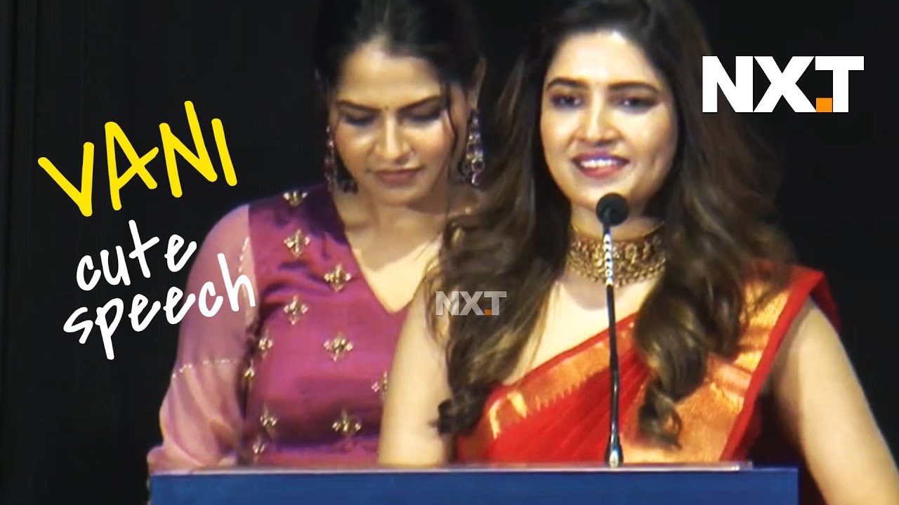 Actress Vani Bhojan Cute Speech | Anchor Angelin | Radha Mohan | Disney ...