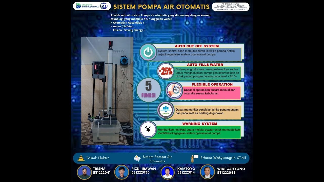 SISTEM POMPA AIR OTOMATIS - YouTube