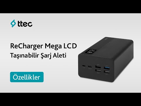 ttec ReCharger Mega LCD 50.000 mAh PD 20W Taşınabilir Hızlı Şarj Aleti / Powerbank – Özellikler