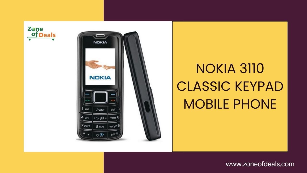 BUY NOW!! Nokia 3110 Classic Black Keypad Mobile Refurbished Phone ...