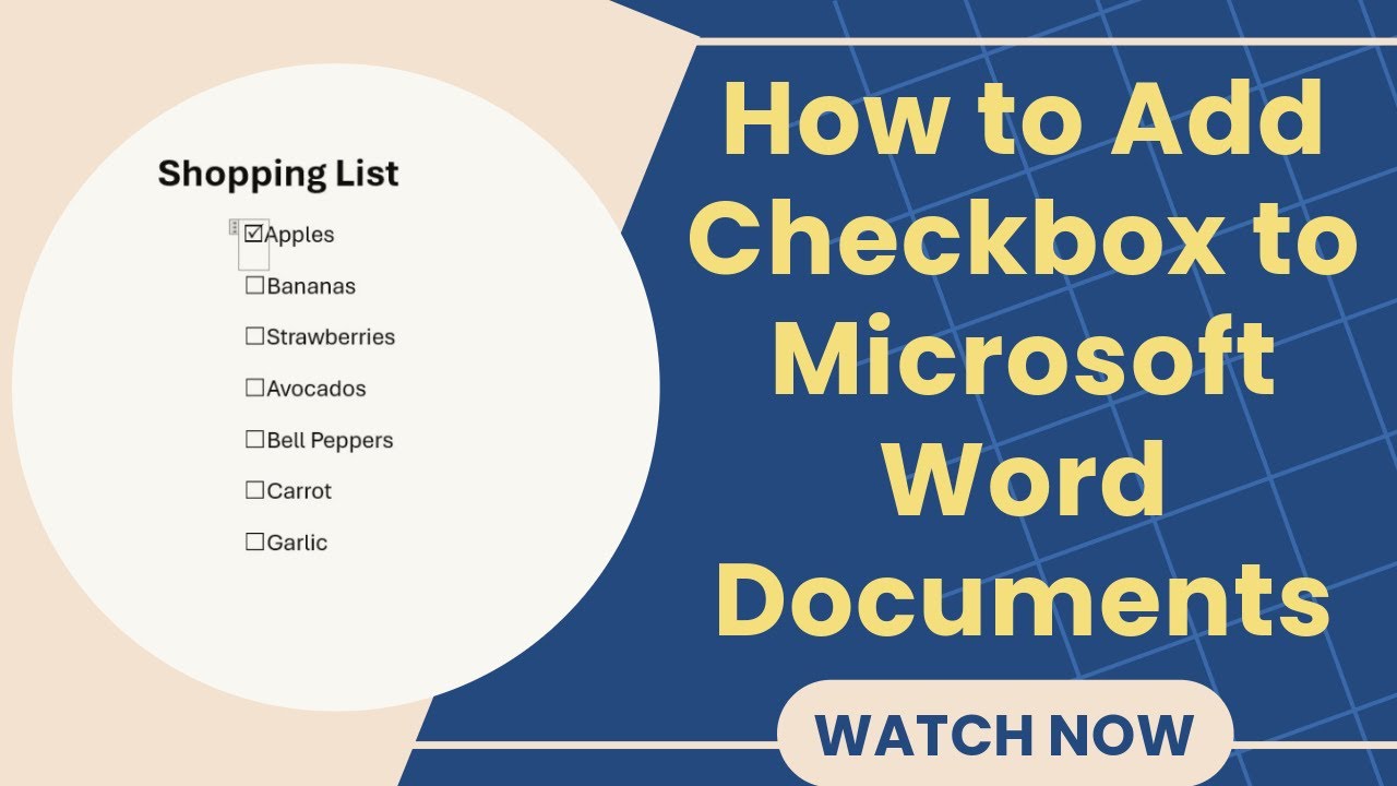 How to Add Checkboxes to Microsoft Word Documents | Quick & Easy ...