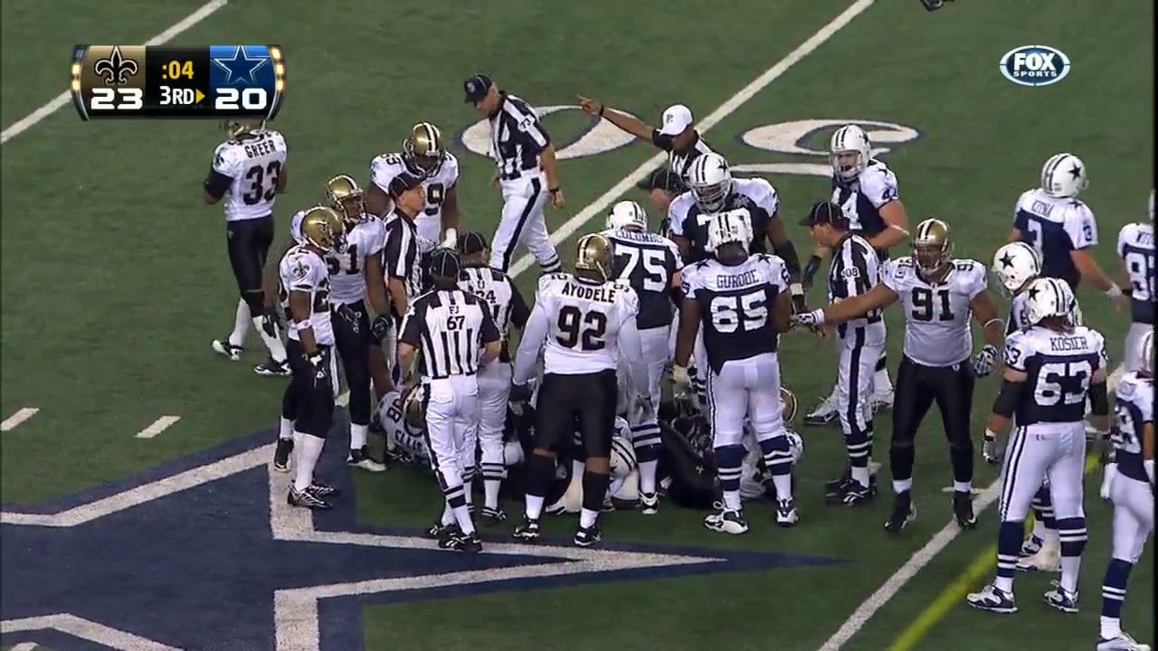 New Orleans Saints vs Dallas Cowboys 2010 2nd Half - YouTube