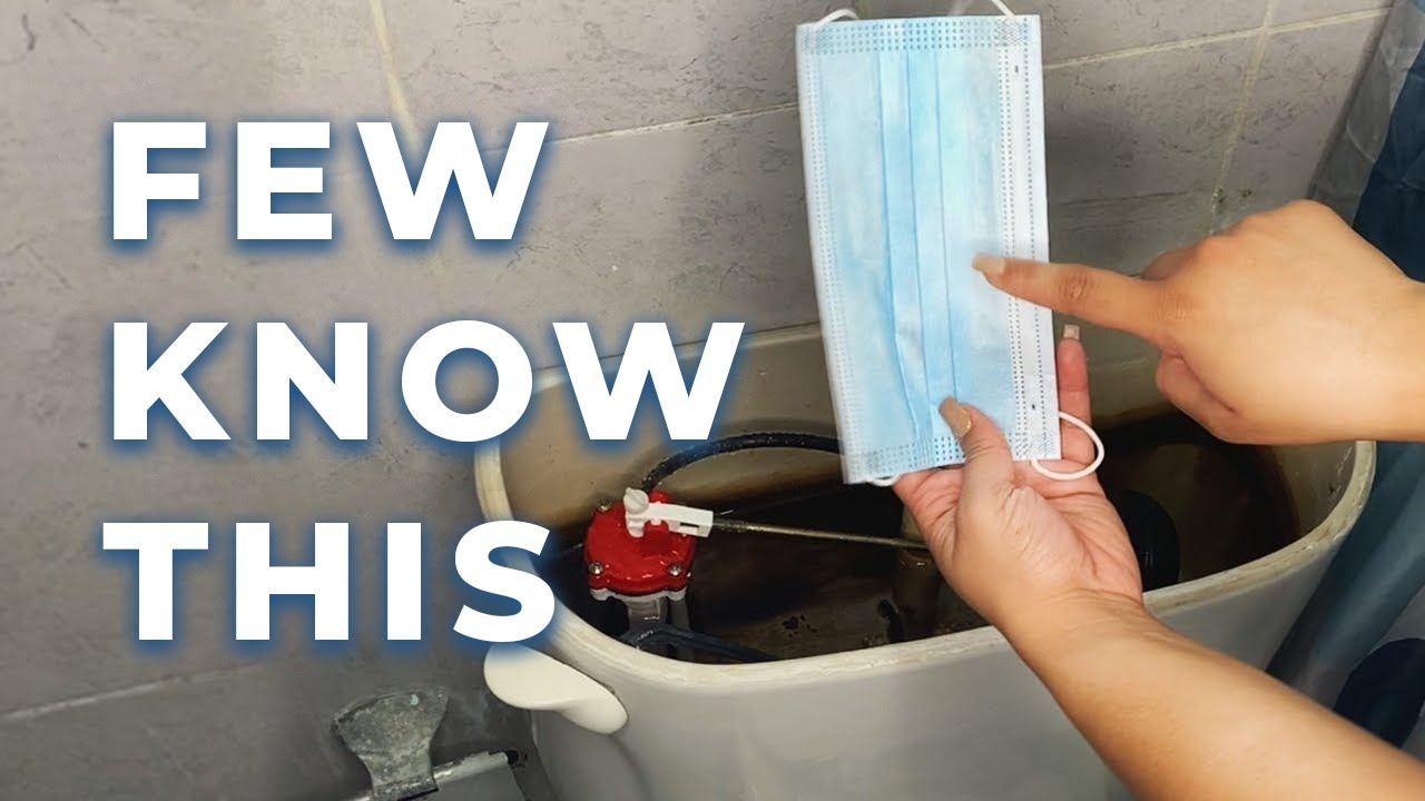 TRICK for the TOILET with 1 Mask - YouTube