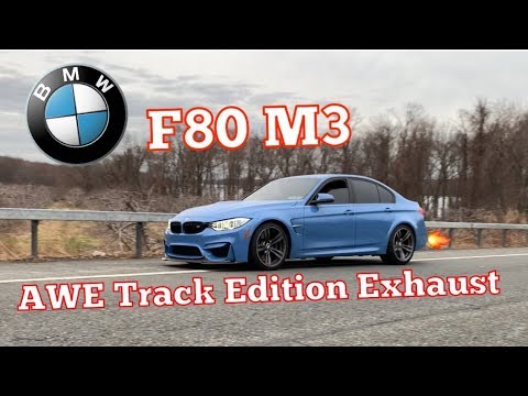 F80 BMW M3 AWE Track Edition Resonated Exhaust Install and Sound Clips ...