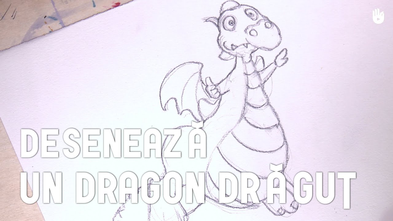 Învață să desenezi - Un Dragon dragut - YouTube