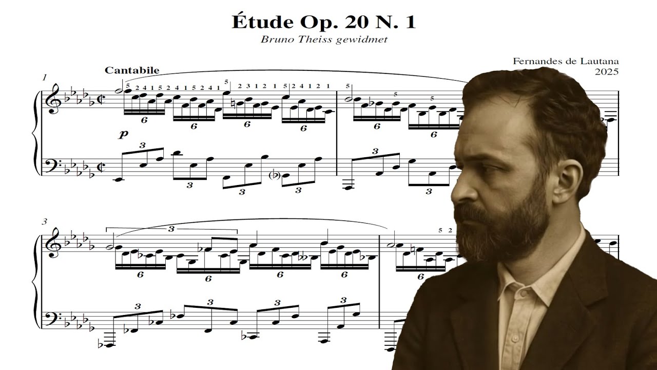 Fernandes de Lautana - Estudo Op.20 No.1 (André Fadel, piano) - YouTube