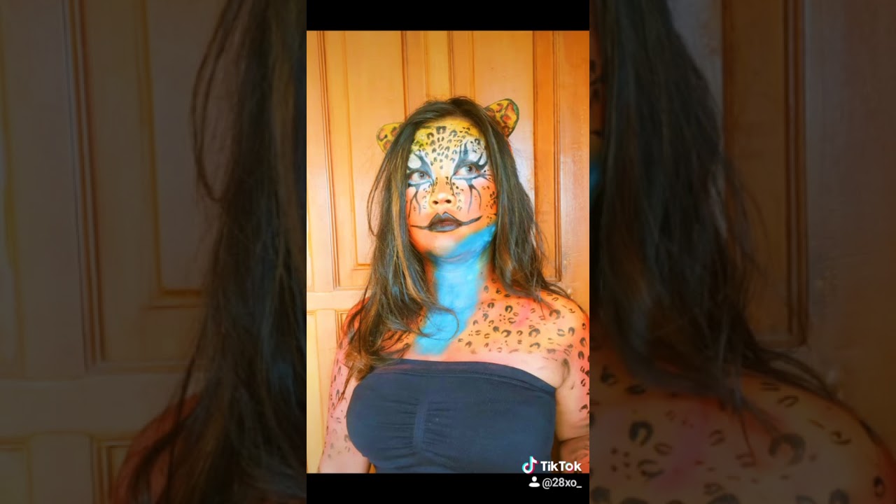 Makeup karakter animals macan tutul wkwkw - YouTube