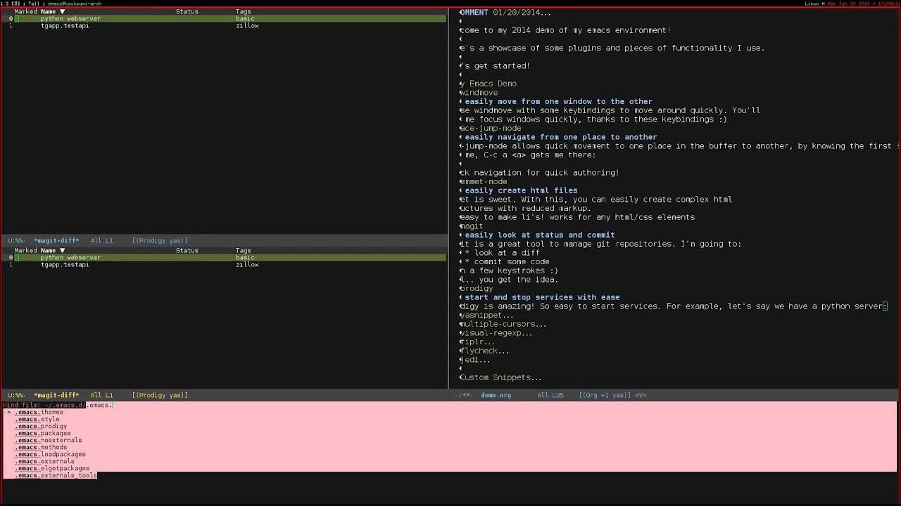My Emacs Demo - 2014 Edition - YouTube
