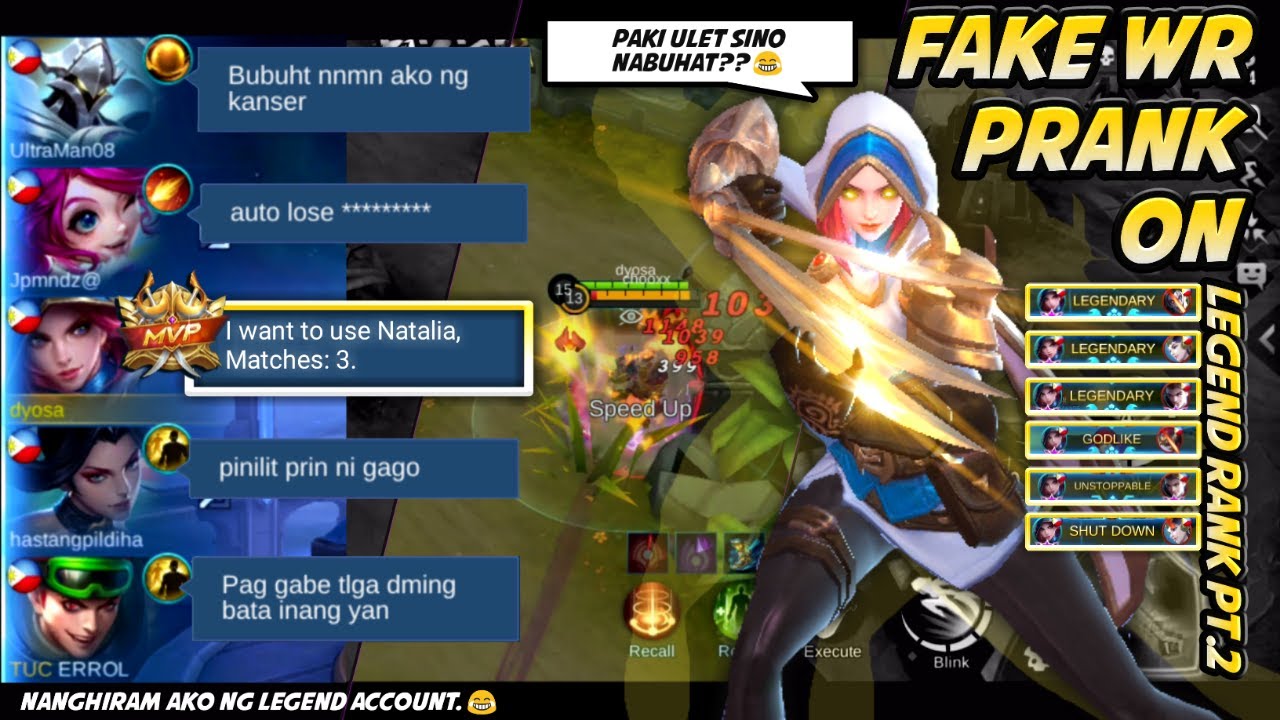 NATALIA FAKE WINRATE PRANK | PT.2 - YouTube