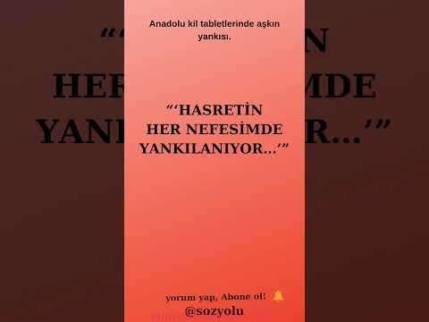 “Anadolu’da Yazılı Aşk Sözleri Devam – 22”#felsefe #motivasyon #söz #mitoloji #shortvideo