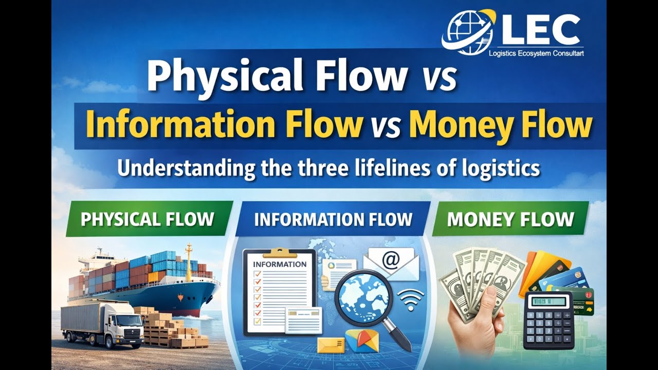 Physical Flow vs Information Flow vs Money Flow | Logistics Basics for ...
