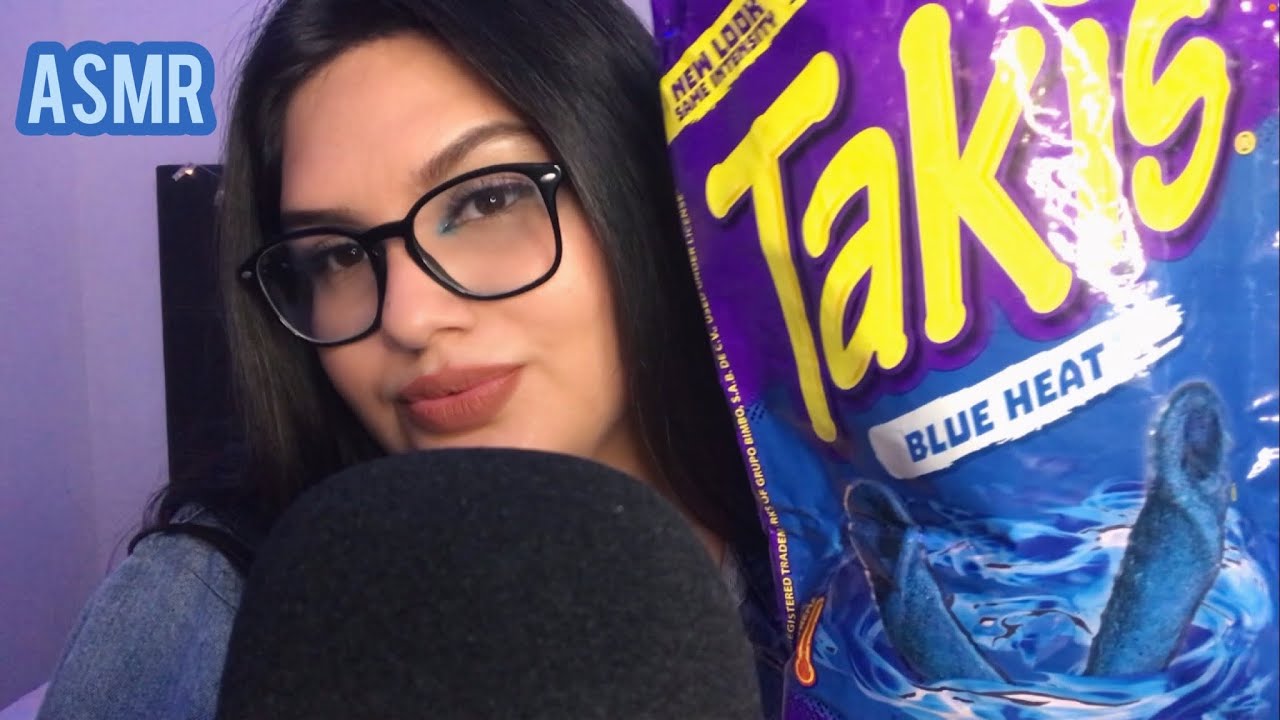 ASMR COMIENDO TAKIS AZULES 💙 MUKBANG | EATING SOUNDS - YouTube