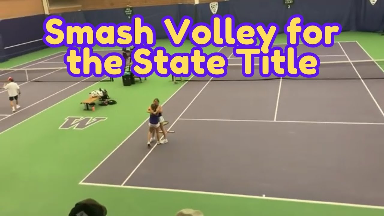 Match Point in the 2022 WA State 2A Tennis Doubles Finals - YouTube