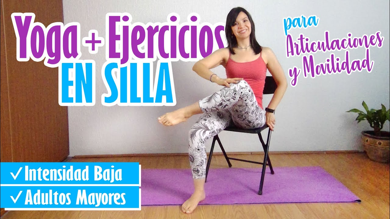 Yoga y Ejercicios Suaves en Silla 🪑 Adultos mayores y Principiantes ...