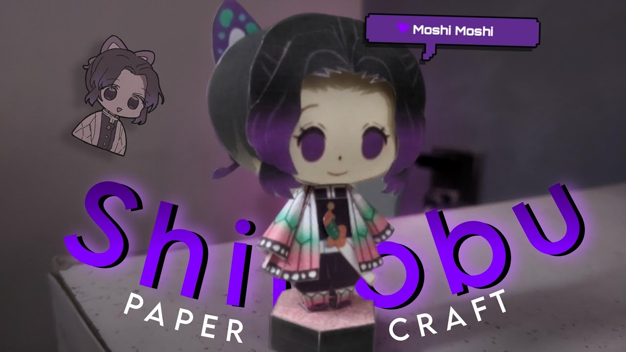 Shinobu Kocho Papercraft Demon Slayer - YouTube