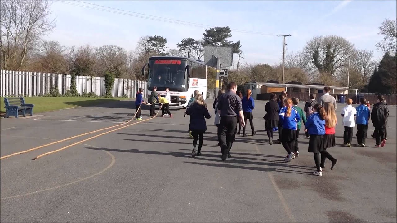 P7 Bus Pulling Challenge - YouTube