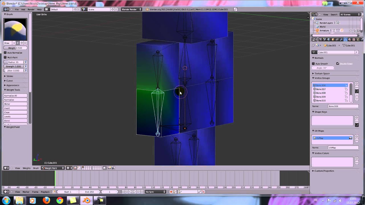Minecraft Steve Rig mit Blender modellieren inkl. Gesichts animationen ...