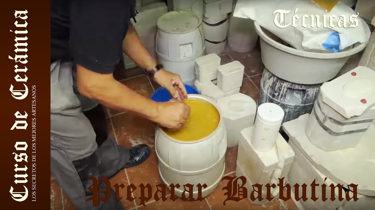 Curso de Cerámica - Preparar Barro Liquido para Rellenar Moldes ...