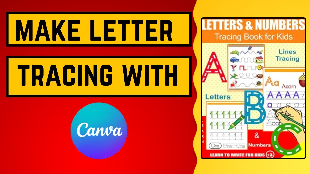 How to Create Letter Tracing Book Using Canva - YouTube