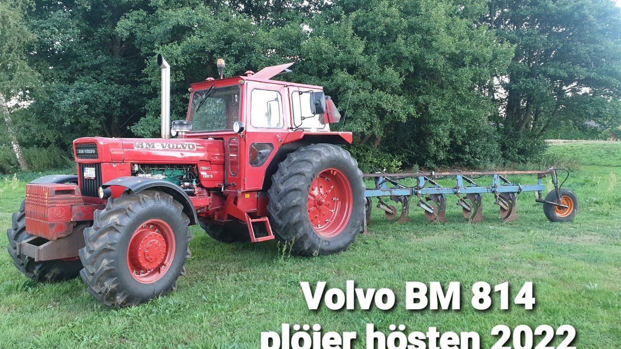 Volvo BM 814 plöjer hösten 2022 - YouTube