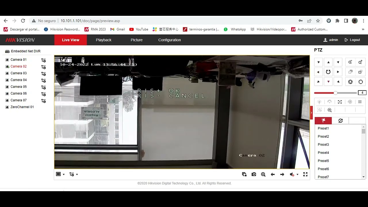CONFIGURACION PRESET EN PTZ HIKVISION HD CON DVR HIKVISION POR PROTOCOLO UTC - YouTube