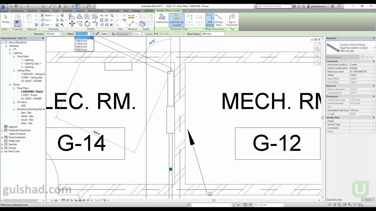 Adding Conduit ! REVIT HINDI TUTORIAL - YouTube
