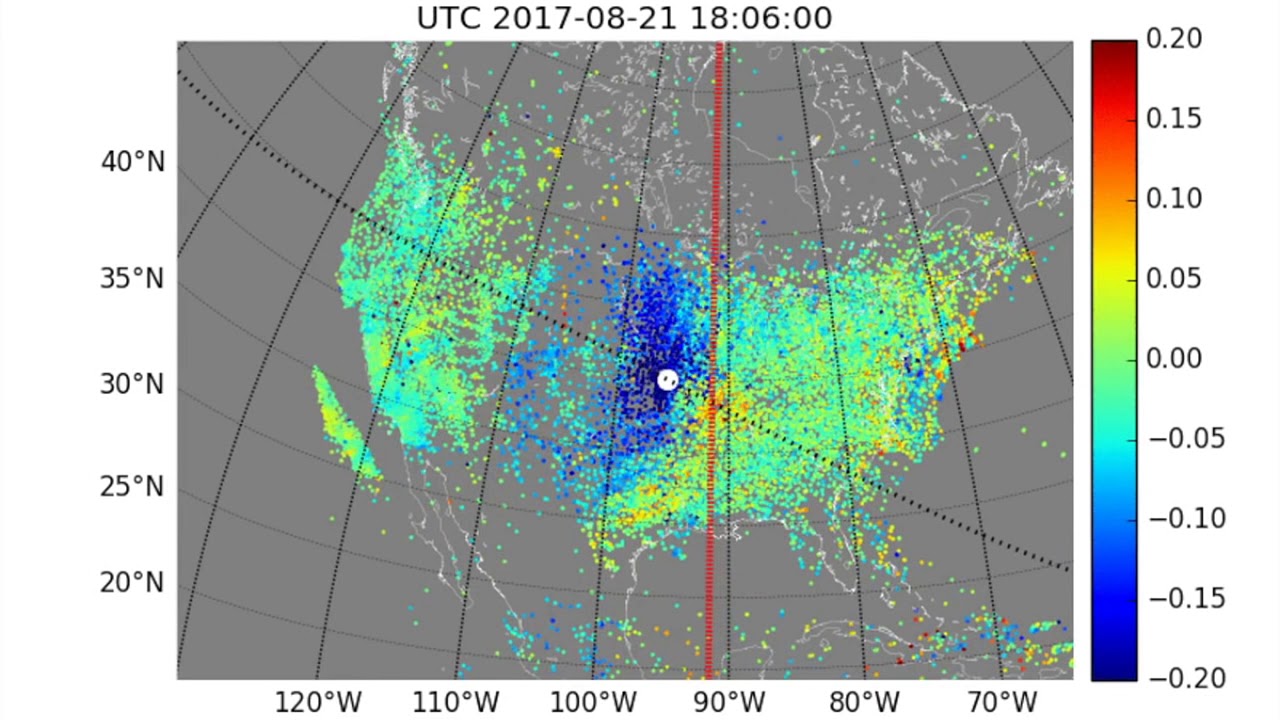 Ionospheric "bow waves" during the August eclipse (MIT Haystack Observatory) - YouTube