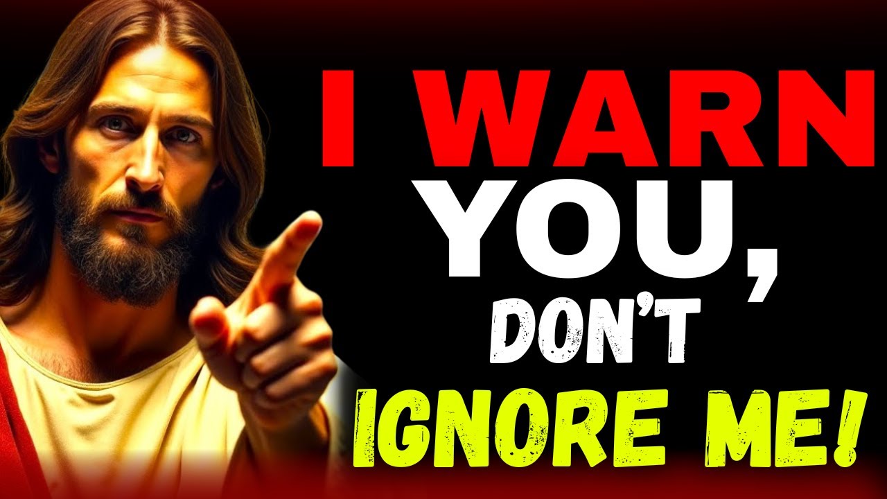 GOD SAYS - "I AM WARNING YOU - DON'T IGNORE ME"👆God Message Today~ Gods ...