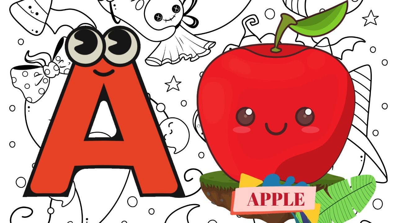 abcd, a for apple b for ball, abc song, abcd rhymes, colours, alphabet ...