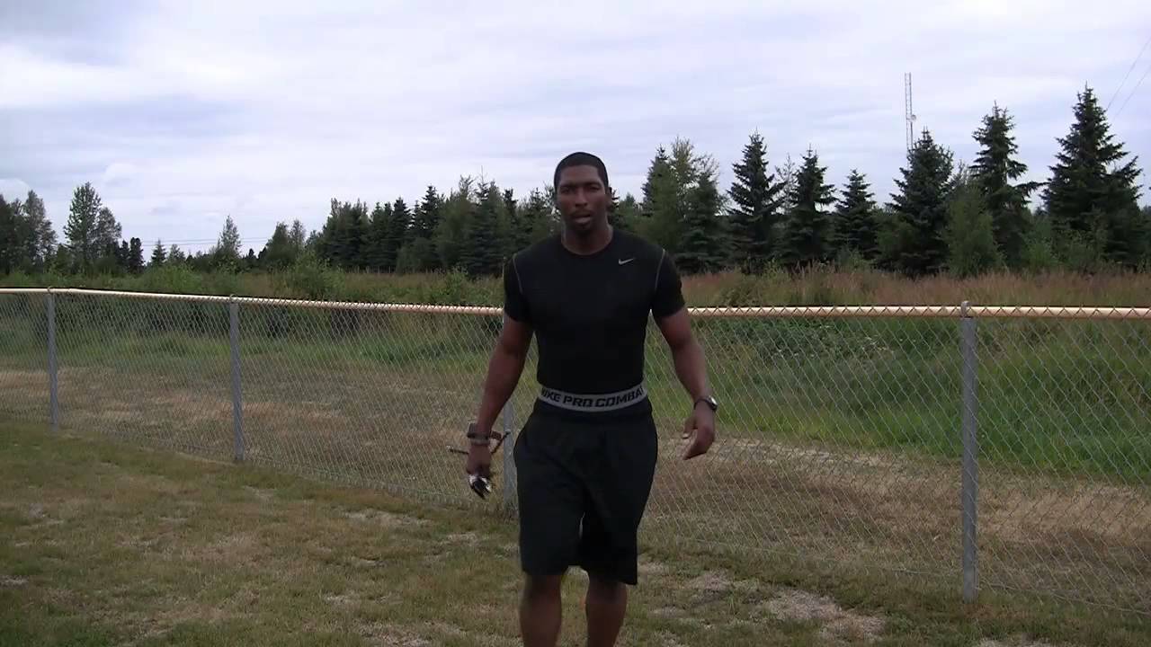 High jump over the baseball fence - YouTube