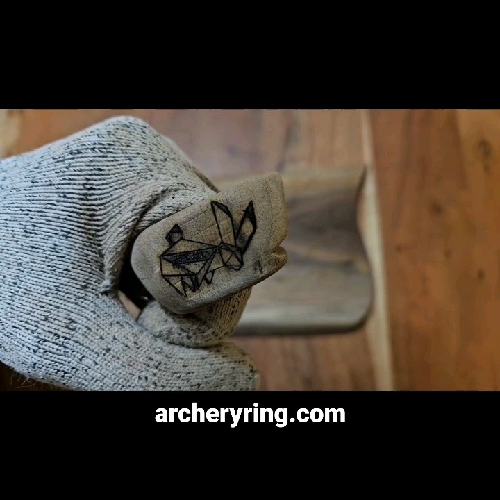 Branding a traditional walnut archery ring inspired by tomb of Fu Hao ...