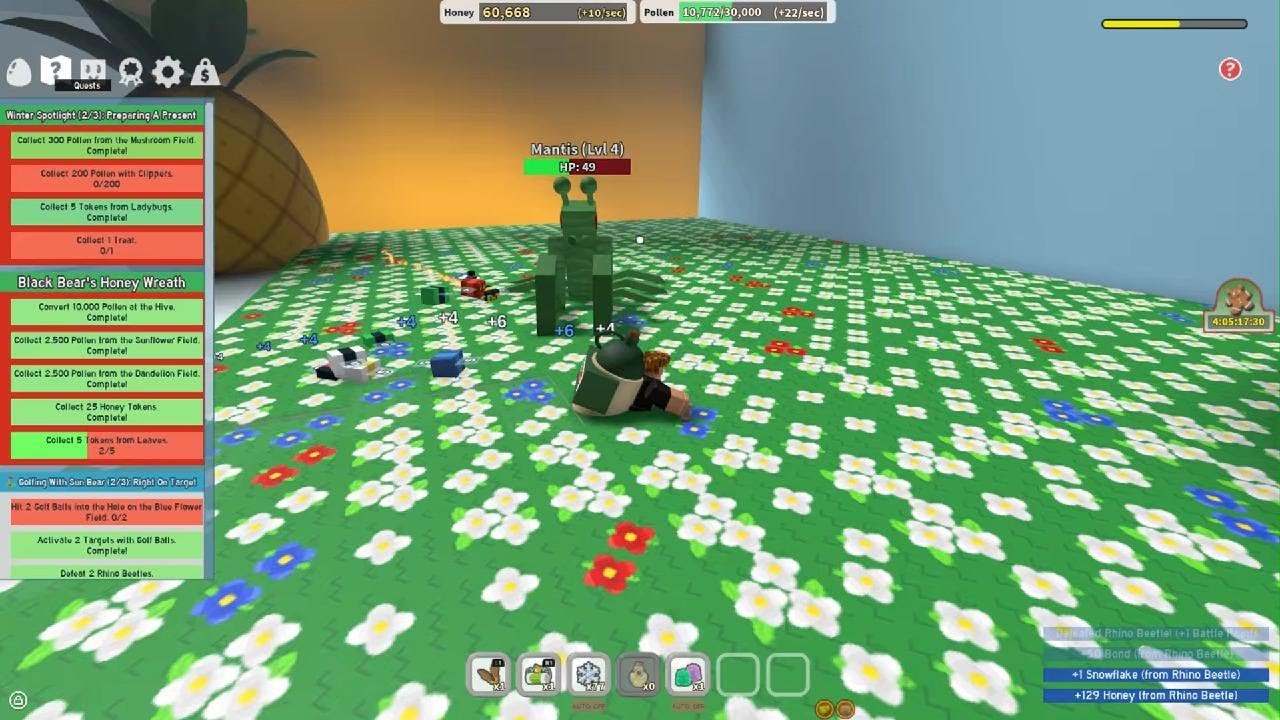 Playing bee swarm and strongest. - YouTube