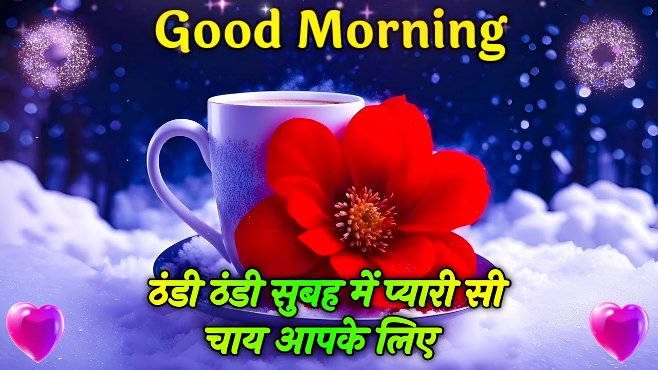 Good Morning shayari Video | Shayari | Thandi thandi Subah me pyari si ...