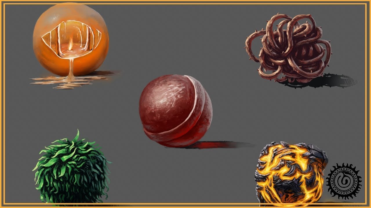 Painting Timelapse - Materials Spheres - YouTube