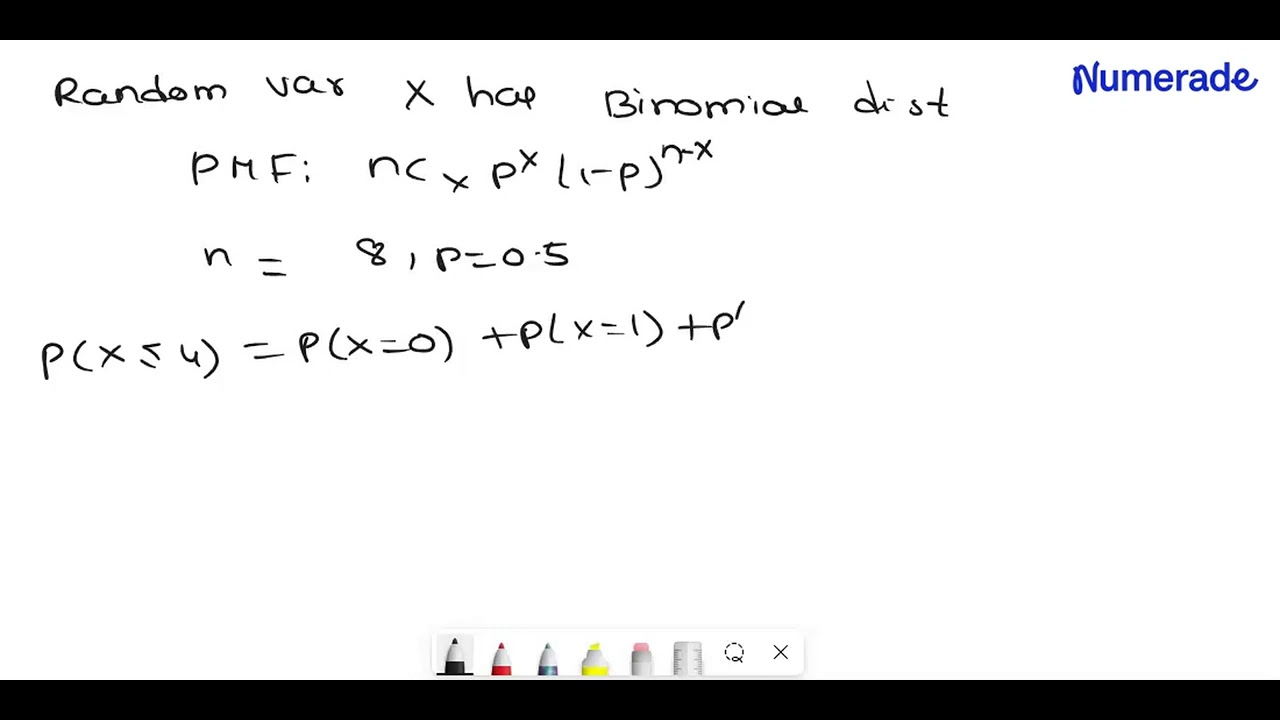 Assume the random variable X has a binomial distribution with the given ...